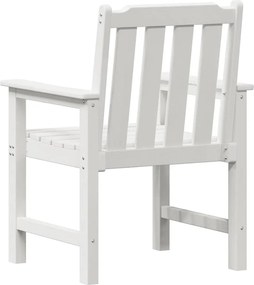 Zahradní křeslo 6 ks Bílá Polyethylen 3335798
