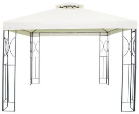 PROGARDEN Zahradní altán party stan 3 x 3 m krémová KO-DW8100650