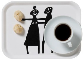 Malý servírovací tác Bengt &amp; Lotta white 27x20, Klippan Švédsko