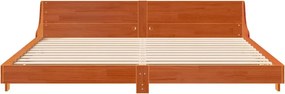 Postel bez matrace voskově hnědá 200 x 200 cm masivní borovice 3302269