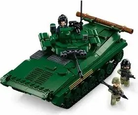 Sluban Model Bricks M38-B1136 Bojové vozidlo pěchoty BMP / LEGO - komp