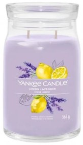 Aromatická svíčka, Yankee Candle Signature Lemon Lavender, hoření až 90 hod