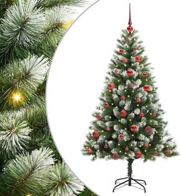 Umělý vánoční stromeček s umělým sněhem 150 LED Teplá bílá 3395433