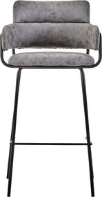 Černá/šedá čalouněná barová židle Tamzin – Premier Housewares
