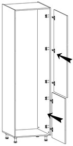 LANGEN ap | skříňka D60ZL pro vestavnou lednici | UNI provedení | artisan