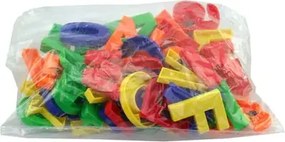Magnetická písmenka abeceda 52 ks / Didaktická hračka / plast / barevn