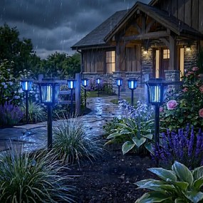 Bluegarden Bluegarden, LED solární lampa proti hmyzu 15x15x27 cm J-22, černá, OGR-02107