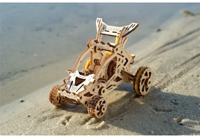 Ugears 3D dřevěné mechanické puzzle Mini bugina