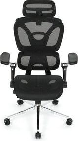 Kancelářská ergonomická židle PORTE — síťovina, černá