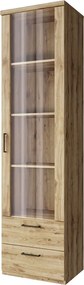 Vitrína vysoká 1w2s dub navarra Doorset