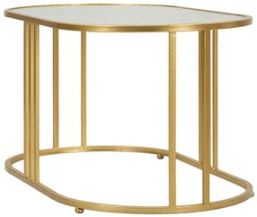 Designový konferenční stolek Baroness 90 cm zlatý