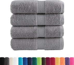Prémiové mycí utěrky SOLUND 4 ks šedé 30x30 cm 600 g/m² 137300