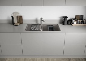 Blanco Adira XL 6 S, silgranitový dřez 1000x500x200 mm, 1-komorový, šedá vulkán, BLA-527620