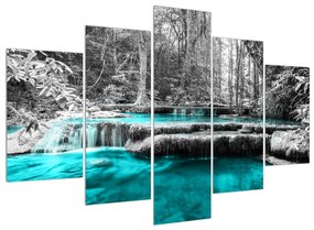Zimní obraz řeky (150x105 cm)
