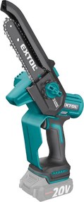 Pila řetězová aku jednoruční SHARE20V, 13cm, BRUSHLESS, bez baterie a nabíječky, EXTOL INDUSTRIAL 8791923