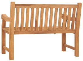 vidaXL Zahradní lavice s poduškou 120 cm masivní teak