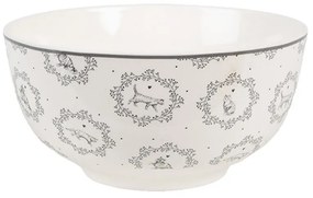 Porcelánová miska s kočičkami Lovely Grey Cats - Ø 14*7 cm / 500 ml