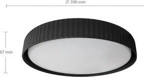 Brilagi -LED Stmívatelné stropní svítidlo LUCIA LED/60W/230V pr. 59 cm černá+DO