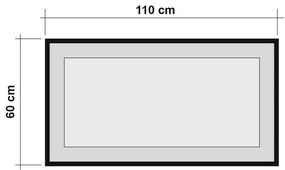 Zrcadlo Idea Black and Atlantic Pine, 110 cm, M