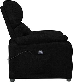 Elektrické polohovací křeslo černé textil 3098427
