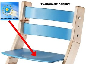 WOOD PARTNER Rostoucí židle SANDY lak/modrá