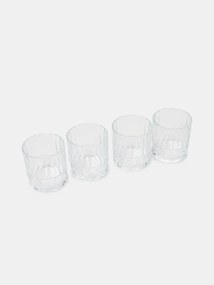 Sinsay - Sada sklenic s reliéfním vzorem 4 pack - clear