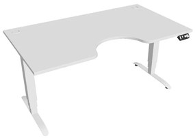 Hobis Motion Elektr. nastavitelný stůl 160x90 s pamětí - HOBIS ERGO MOTION MSE 3M 1600 Dekor stolové desky: bílá, Barva kovové podnože: bílá