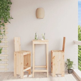 vidaXL Barové stoličky 2 ks 40 x 42 x 120 cm masivní borové dřevo