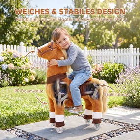 AIYAPLAY dětský jezdecký kůň na kolečkách, 95 cm, do 40 kg