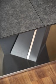 Rozkládací stůl Vade 160/220 cm tmavě šedý