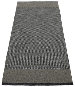 Vinylový koberec Pappelina EDIT Black/Charcoal/Granit Metallic velikost: 85x260cm