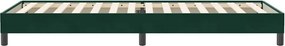 Postel Box Spring bez matrace tmavě zelená 90x220 cm samet 3315858