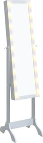 vidaXL Volně stojící zrcadlo s LED 34 x 37 x 146 cm [351766] Barva: Hnědá