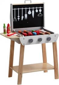 21 KS Dětský BBQ gril Hrací sada Dřevěný grilovací sada Předstírat zvuk