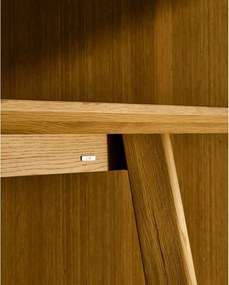 Jídelní stůl s deskou v dubovém dekoru 100x220 cm Idun – Kave Home