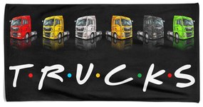 Osuška Trucks (Velikost osušky: 70x140cm)