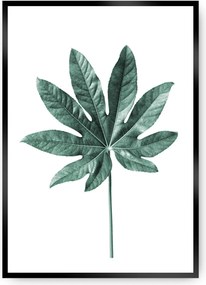 Plakát Leaf Emerald Green
