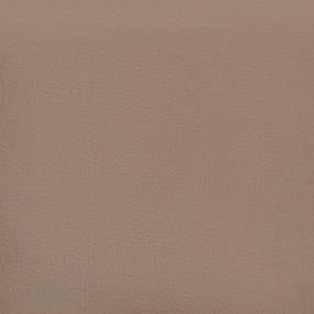 Křeslo s podnožkou cappuccino 60 cm umělá kůže 3201163