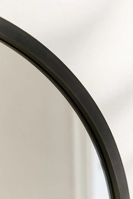 Kulaté zrcadlo s černým rámem Umbra Hub 61 cm