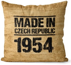Polštář Made In + rok (Velikost: 55 x 55 cm, rok: 1954)