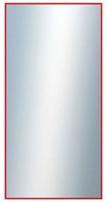 DANTIK - Zarámované zrcadlo - rozměr s rámem cca 50x100 cm z lišty Hliník červená | P01-098 (7001098)