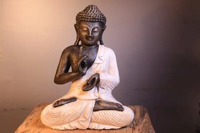 Sedící Budha bílý