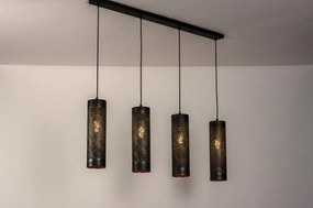 Závěsné designové svítidlo černé nad jídelní stůl Bruxell 4