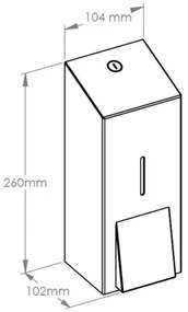 Dávkovač tekutého mýdla Stella Maxi, 0,8 l, černá