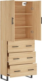 Skříň highboard dub sonoma 69,5 x 34 x 180 cm kompozitní dřevo 3195870