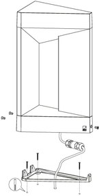 Eglo 98749 - LED Venkovní lampa NEMBRO LED/10W/230V IP54