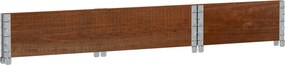 Zahradní truhlík hnědý 100 x 50 cm masivní borové dřevo 3295390