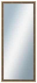 DANTIK - Zarámované zrcadlo - rozměr s rámem cca 60x140 cm z lišty TOOTH malá zlato černá (3163)