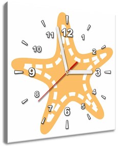 Gario Obraz s hodinami Žlutá hvězdice Rozměry: 30 x 30 cm