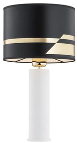 Argon 4232 - Stolní lampa ALMADA 1xE27/15W/230V černá/bílá/mosaz